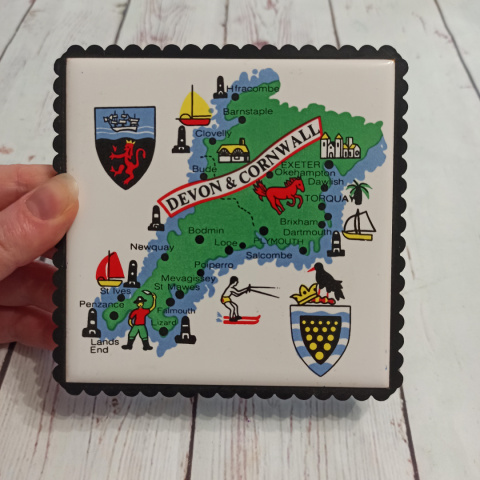 Ozdobna mapa Devon & Cornwall > Edu Pszczółka